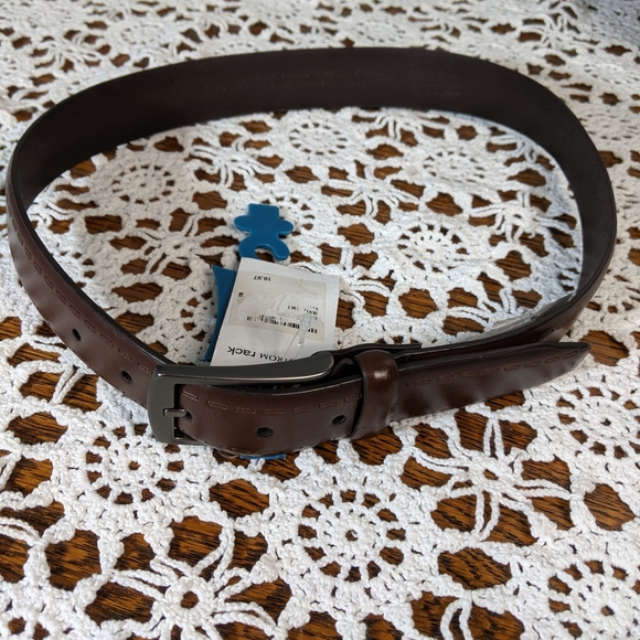 Original Penguin | Accessories | Original Penguin Belt Leather Brown ...